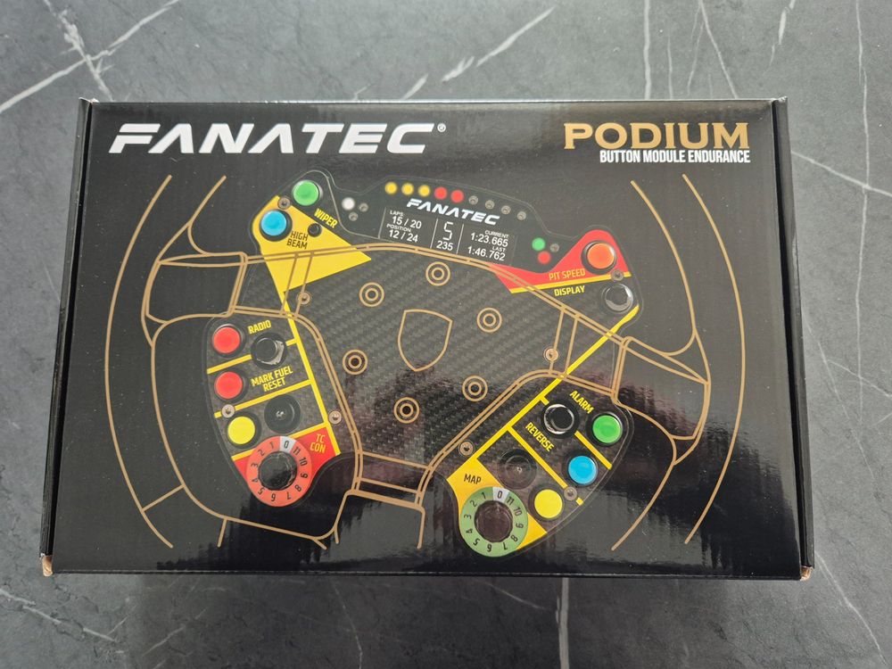 Fanatec Podium Button Module Endurance + Porsche Wheel Rim (Neu (gemäss ...
