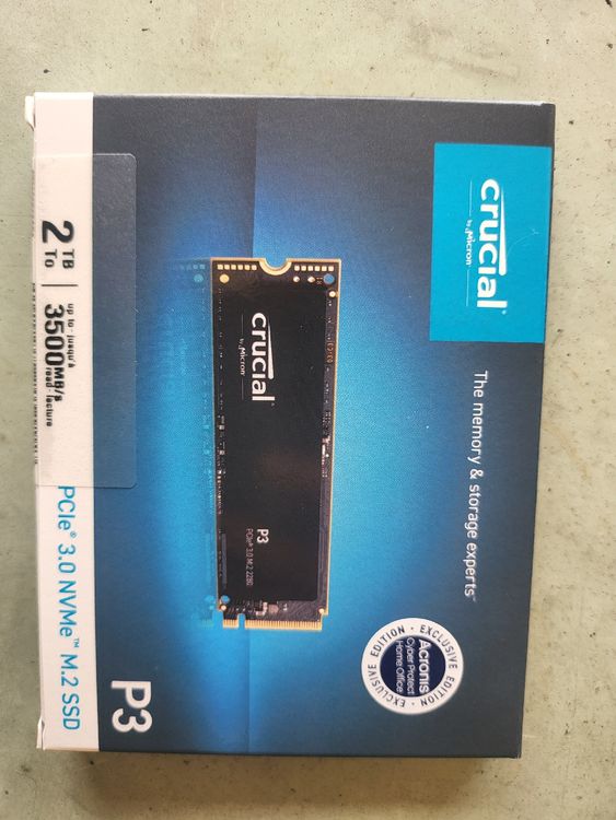 Crucial P3 2 TB, SSD (PCIe 3.0 x4, NVMe, M.2 2280) | Kaufen auf Ricardo