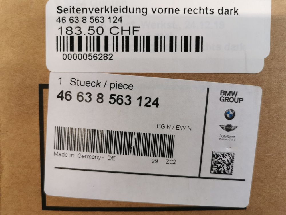 BMW C650GT original Seitenverkleidung vorne rechts | Kaufen auf Ricardo