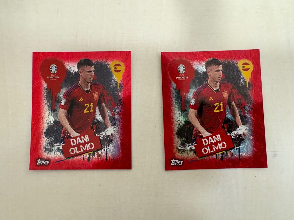 TOPPS EURO 2024 ESP 3 Dani Olmo, roter Rand | Kaufen auf Ricardo
