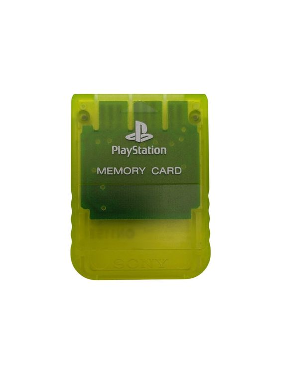 PlayStation 1 Memory Card Crystal Yellow (Gebraucht) in Domat/Ems für ...