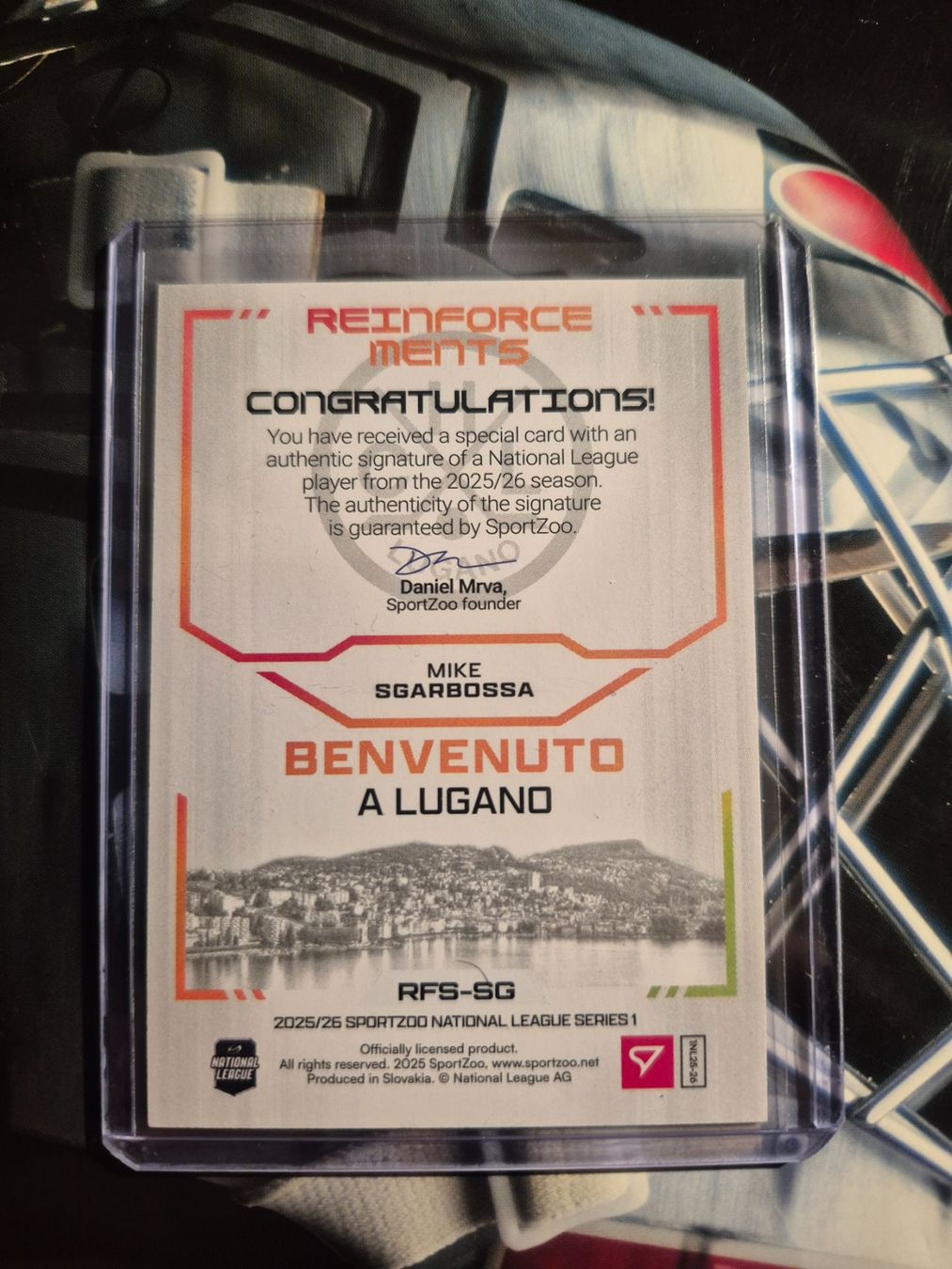 Mike Sgarbossa HC Lugano 2025/26 Sportzoo 46/60 (Gebraucht) in Treiten ...