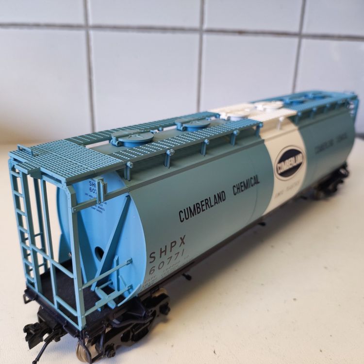 ATLAS 3 Bay Cylindrical Hopper Car "Cumberland Chemical" GS= (Neu ...