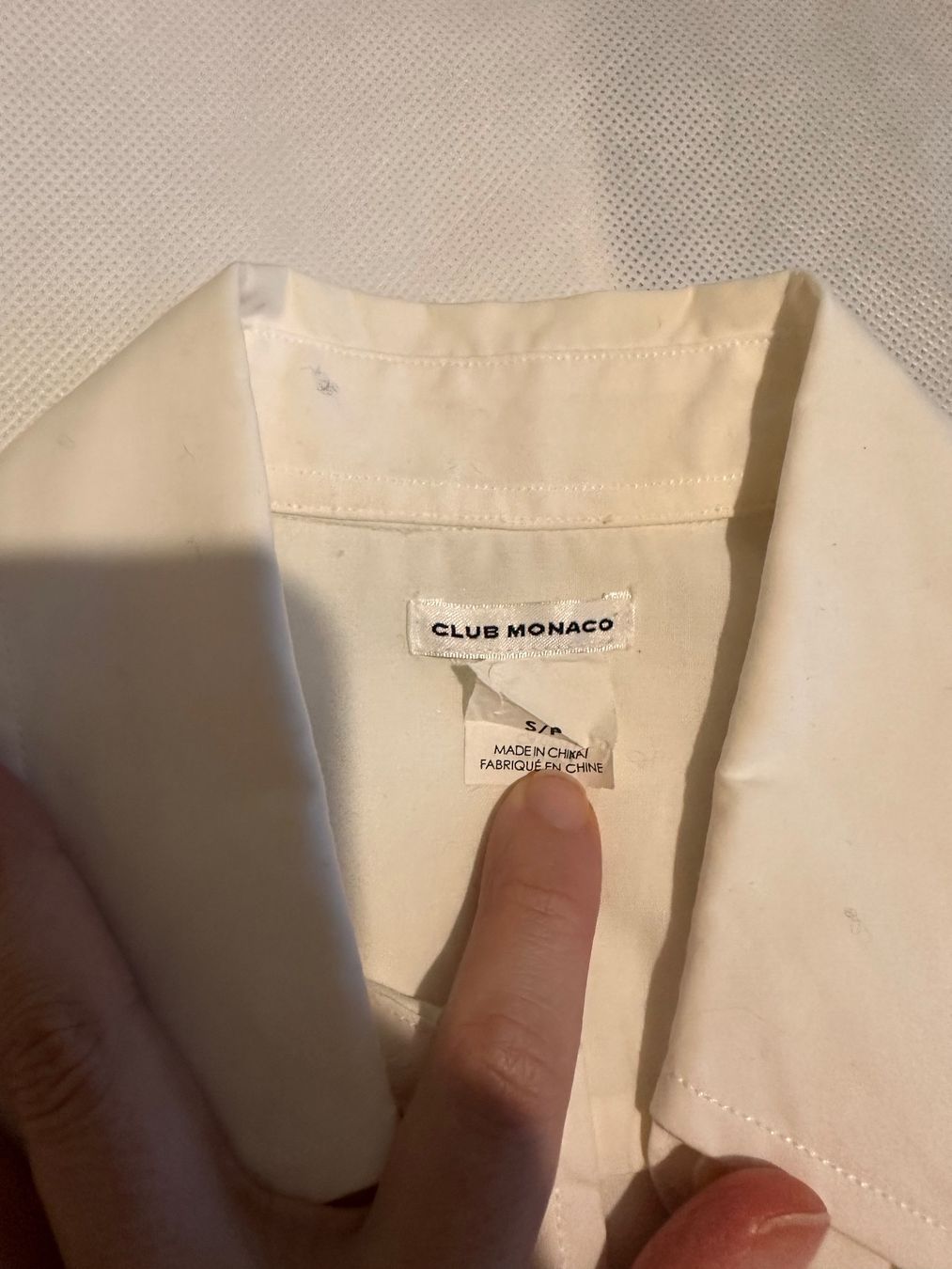 Club Monaco Slim Fit Hemd – Creme/Off-White – Business – Gr. (Gebraucht ...