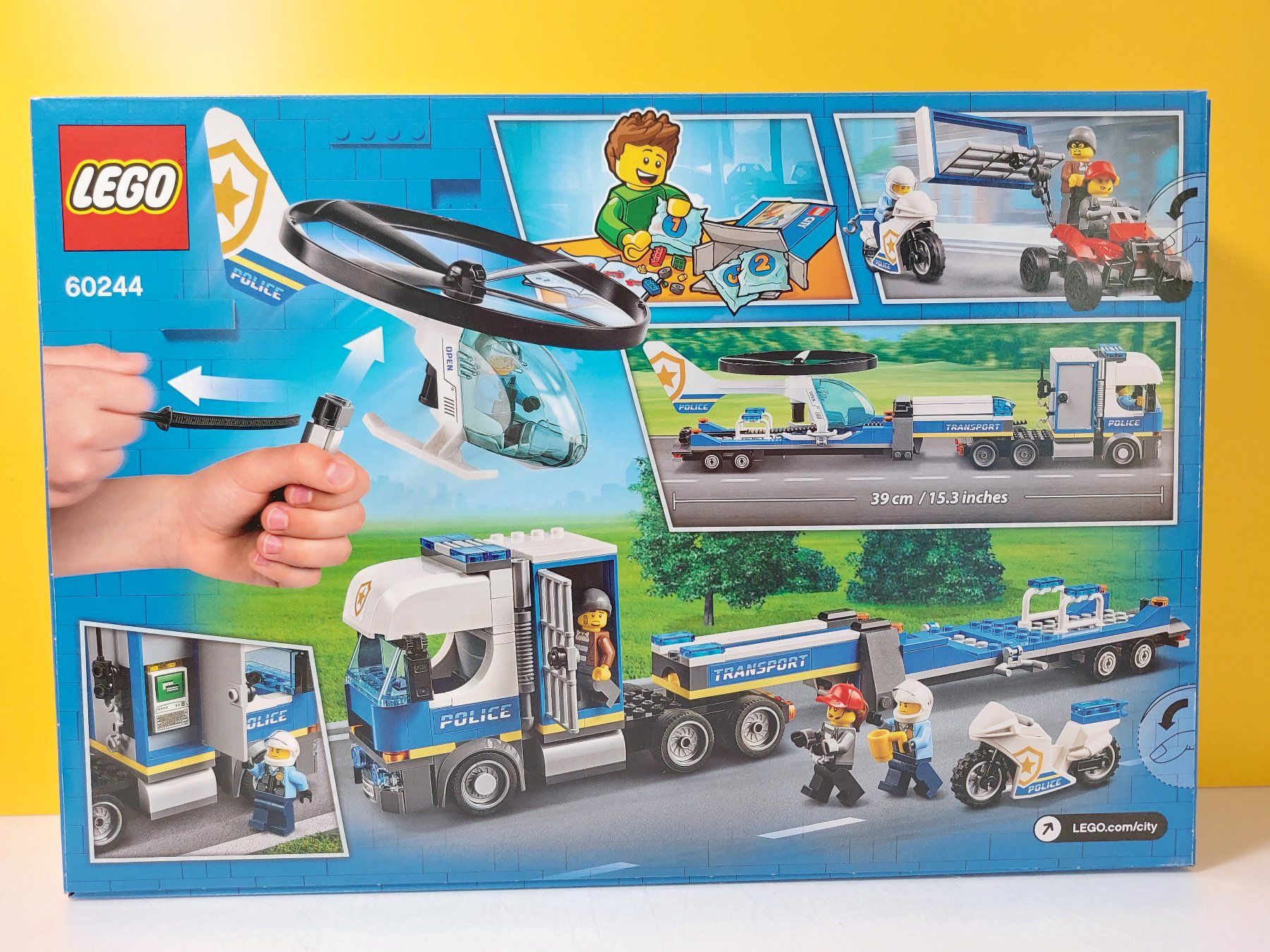 LEGO City 60244 Polizei - Hubschrauber mit Transporter NEU (Neu und ...