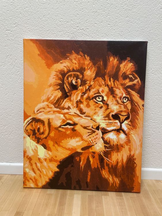 Gemaltes Löwen Bild | Kaufen auf Ricardo
