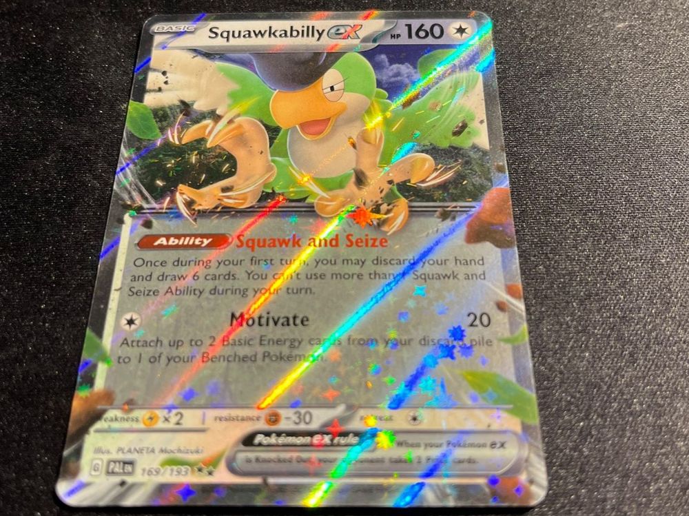 Pokémon Squawkabilly EX 169/193 Double Rare Paldea Evolved | Kaufen auf ...