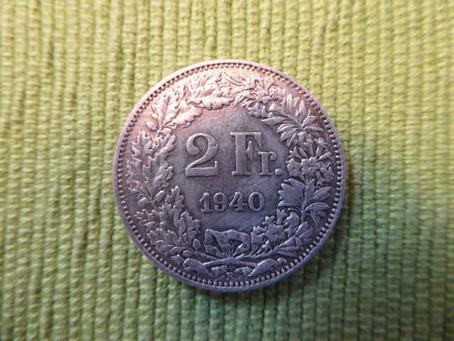 2 Franken Münze von 1940 (Gebraucht) in Romanshorn für CHF 8 – mit Lieferung auf Ricardo kaufen