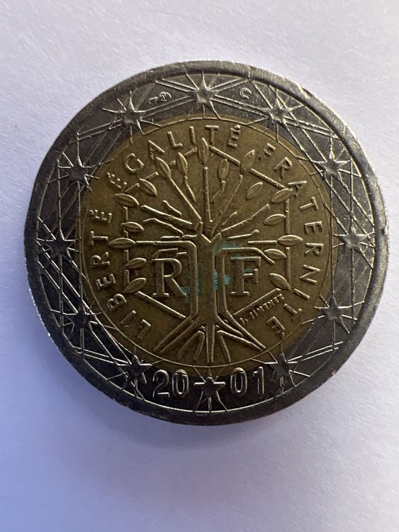 Fehlpragung 2 Euro Munze Frankreich