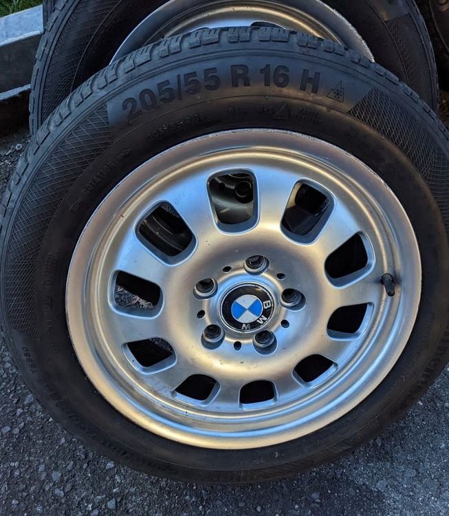 BMW Winterräder 205 55 r16 Continental WinterContact BMW e46 (Gebraucht ...
