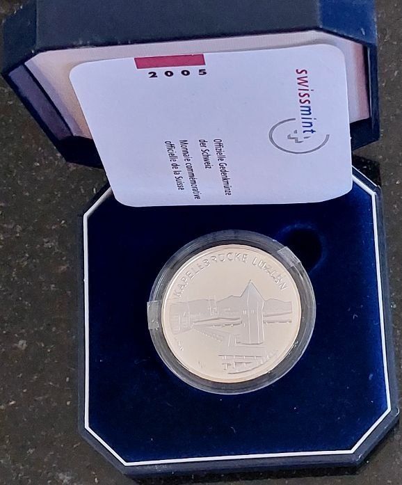 20 Franken 2005 Silber pp Kappelbrücke Luzern Box 2 (Neu (gemäss Beschreibung)) in Arch für CHF ...