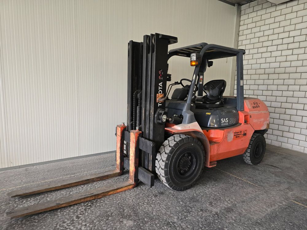 Stapler Toyota FD50 Diesel 5000kg 2380h Triplex Hub 370cm (Gebraucht ...