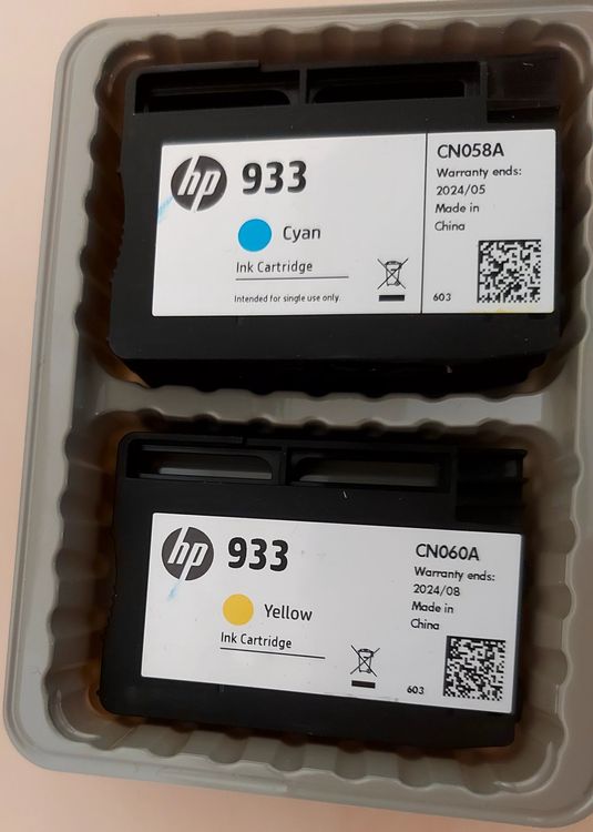 3 neue Patronen HP 933 - Cyan, Magenta und Yellow | Kaufen auf Ricardo