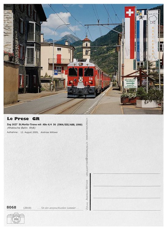 Le Prese Poschiavo Graubünden Bernina Bahn RhB ABe 4/4 56 | Kaufen auf Ricardo