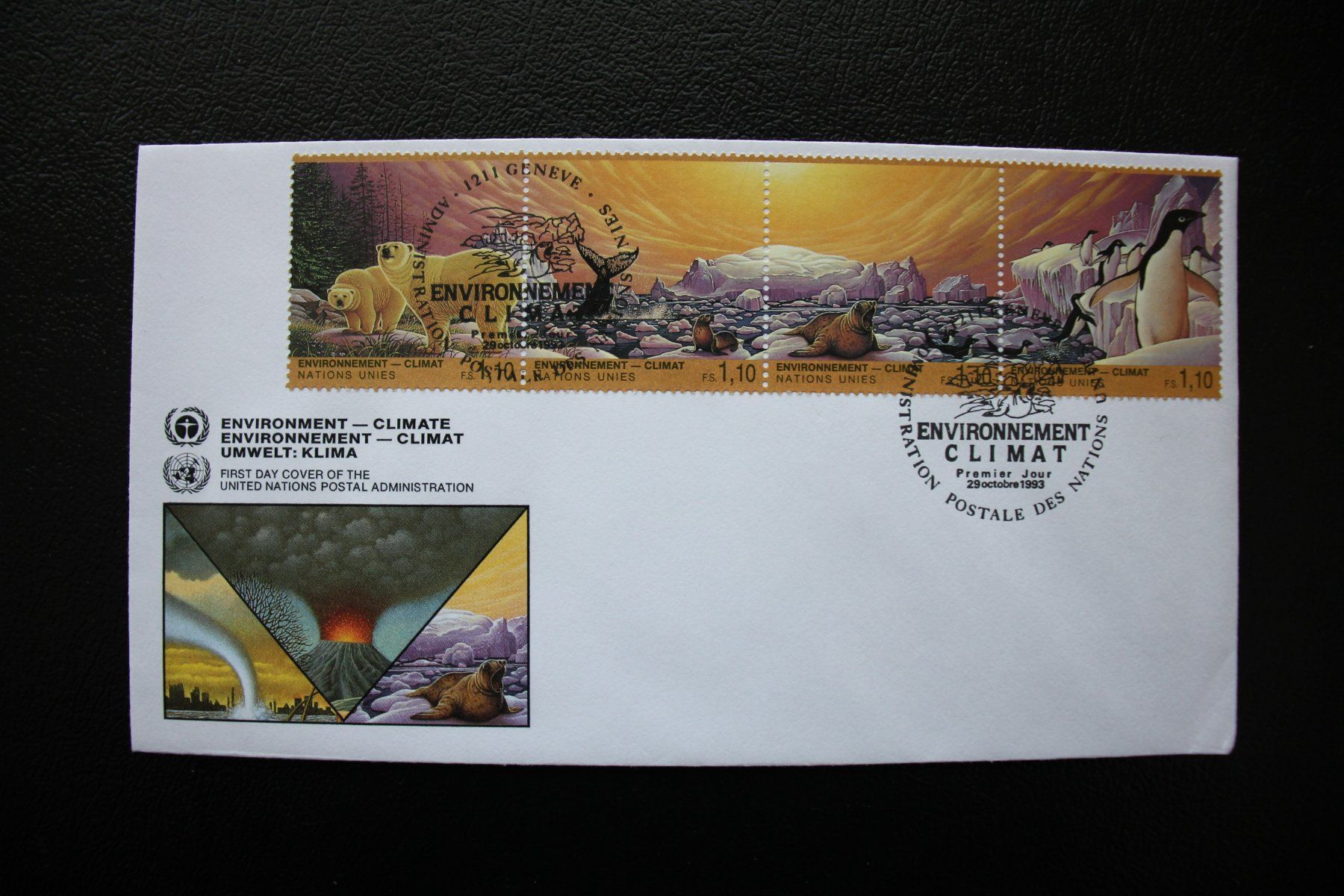 UNO Brief Klima Umwelt Ersttagsbrief Vereinte Nationen! (Gebraucht) in ...