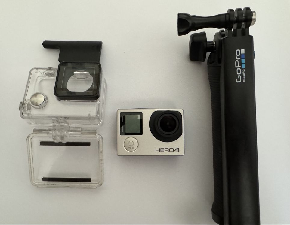 GoPro HERO4 Silver Edition - Inkl. Gehäuse & Stick | Kaufen auf Ricardo
