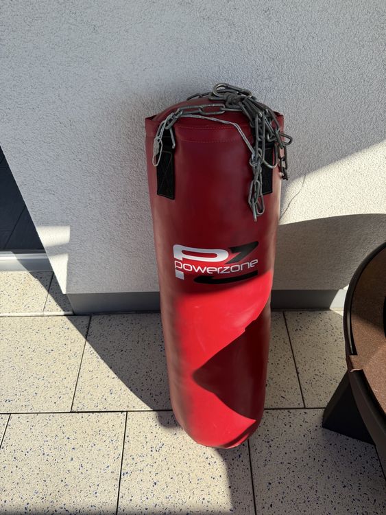 Powerzone Boxsack, rot, gebraucht - Ideal fürs Wintertrainin (Gebraucht ...