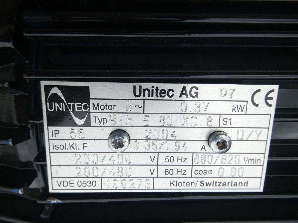 Motor Unitec 3x400V (Neu (gemäss Beschreibung)) in Fulenbach für CHF 50 ...