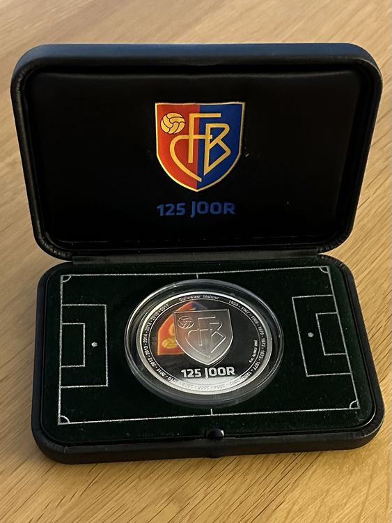 FC Basel 125j Silber Jubiläumsmünze (Neu (gemäss Beschreibung)) in Basel für CHF 271 – mit ...