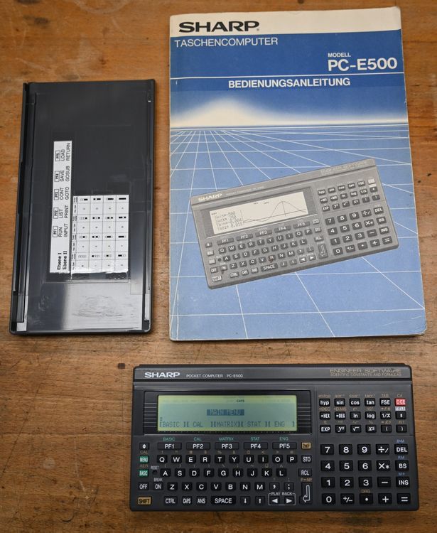 Sharp PC-E500 Pocket Computer mit Handbuch | Kaufen auf Ricardo