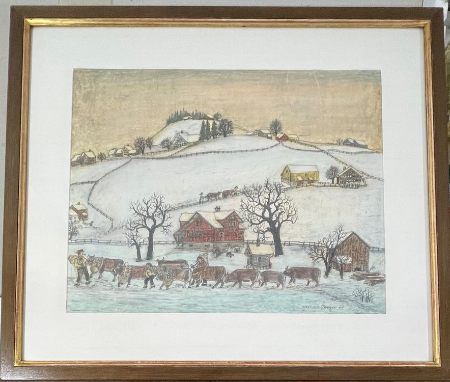 Verena Broger (1943) grosses Appenzeller Gemälde | Kaufen auf Ricardo