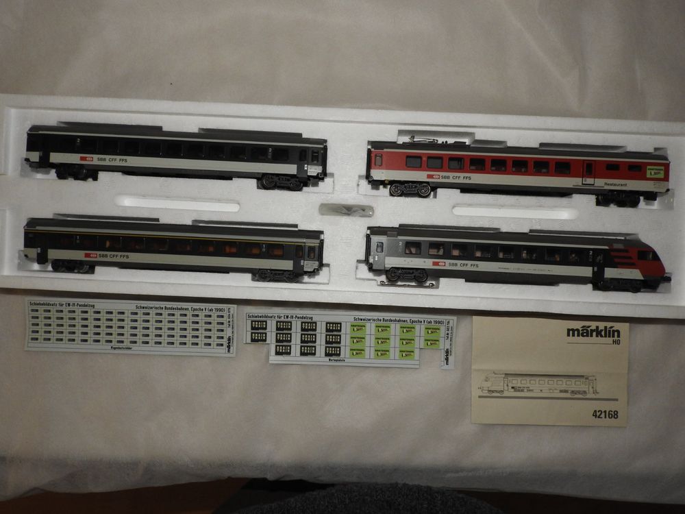 Märklin 42168, SBB Pendelzug, 4-teilig, beleuchtet (Gebraucht) in Satigny für CHF 145 – mit ...