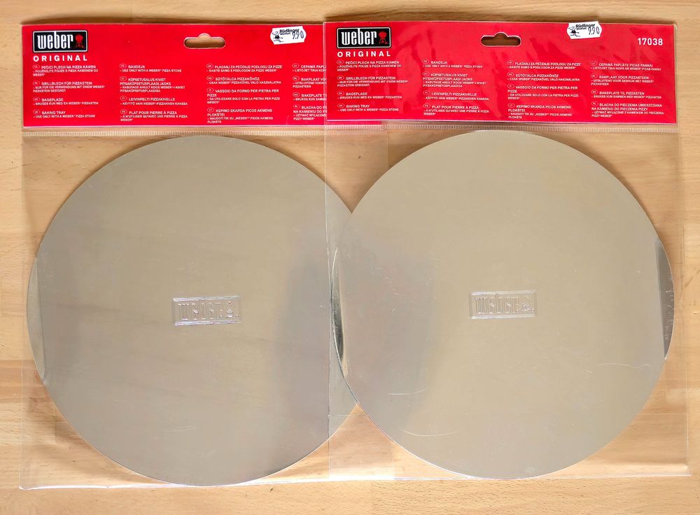 Set 2 Stk.WEBER 17038 Grillblech für Pizzastein (Neu und originalverpackt) in für CHF 11 – mit ...