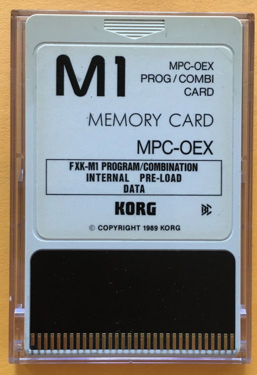 Korg M-1 Memory Card MPC-0EX Prog - Combi (Gebraucht) in Crissier für ...