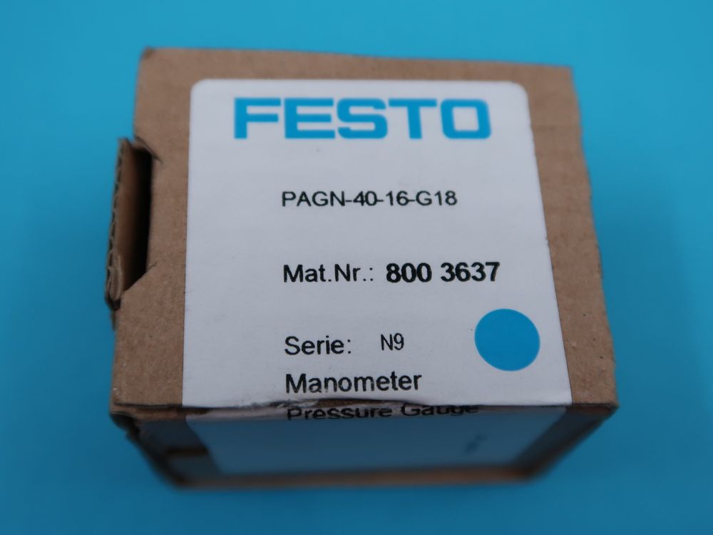 Festo Manometer 16 bar 800 3637 (Neu (gemäss Beschreibung)) in ...