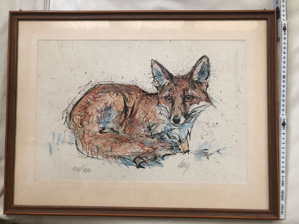 Bild Fuchs F. Hug Lithographie Nr.106/ 200 (Gebraucht) in Nunningen für CHF 125 – mit Lieferung ...
