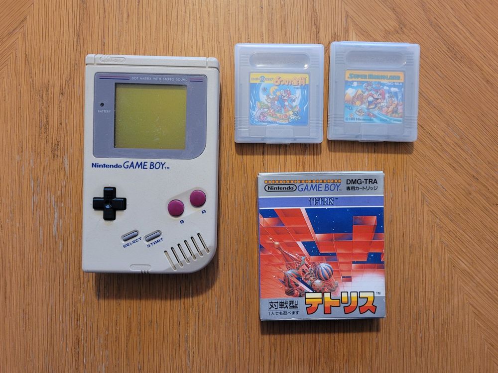 Gameboy mit Mario Land 1 & 2 Modul + Tetris OVP Japan (Gebraucht) in ...