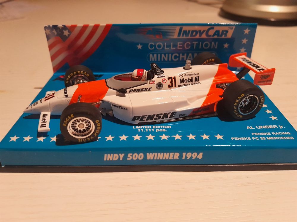 Minichamps 1:43 Penske PC23 Indy 500 Sieger 1994 (Unser) (Neu und ...