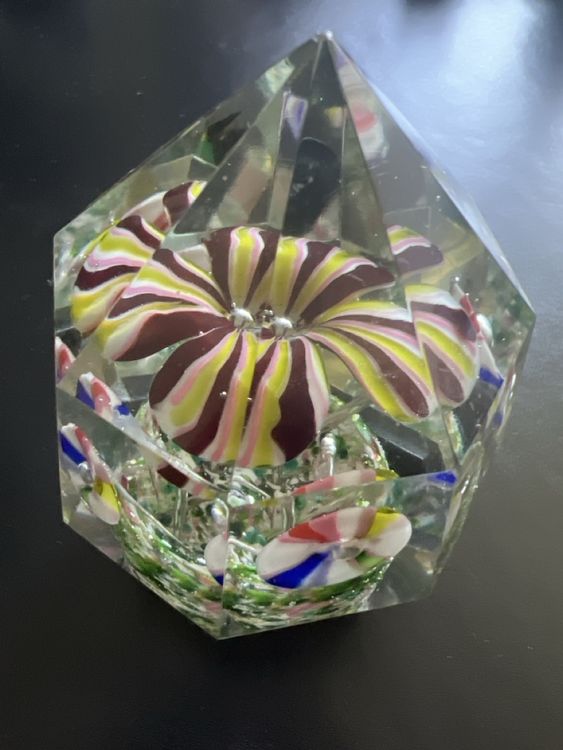 Vintage Glass Paperweight, Colorful Swirls (Gebraucht) in Gockhausen für CHF 39 – mit Lieferung ...