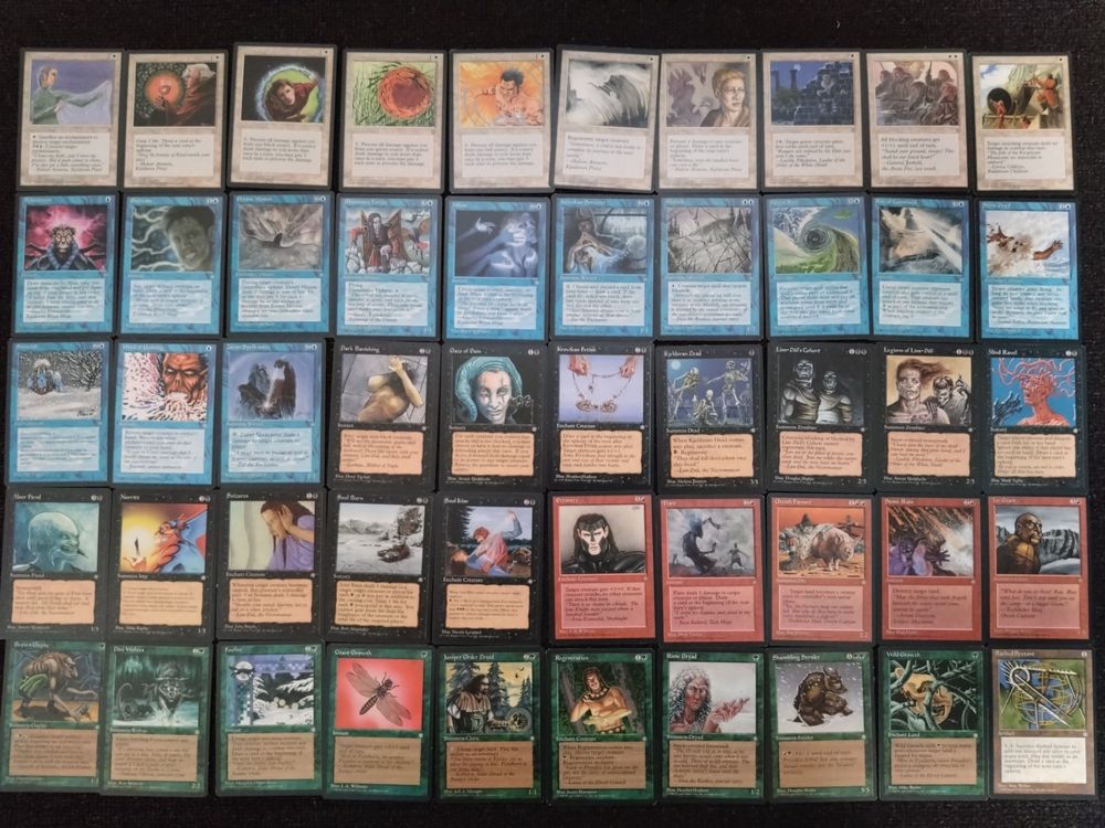 MtG Vintage ICE AGE (1995) Common Set 50 Karten (Gebraucht) in Kaufdorf für CHF 7.3 – mit ...