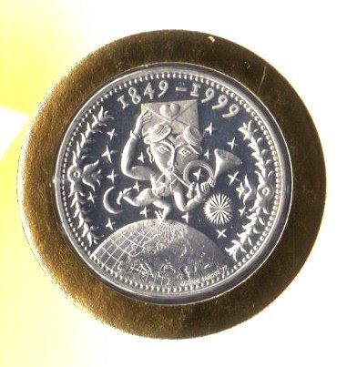 rarer Silber-Numisbrief 150 Jahre Post, Silbermünze Fr. 20.- (Neu ...