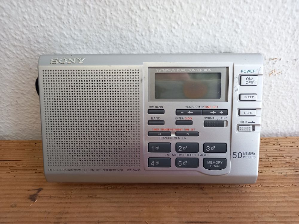 SONY ICF-SW35 FM/SW/MW/LW- Empfänger Weltradio (Gebraucht) in Prez-vers ...