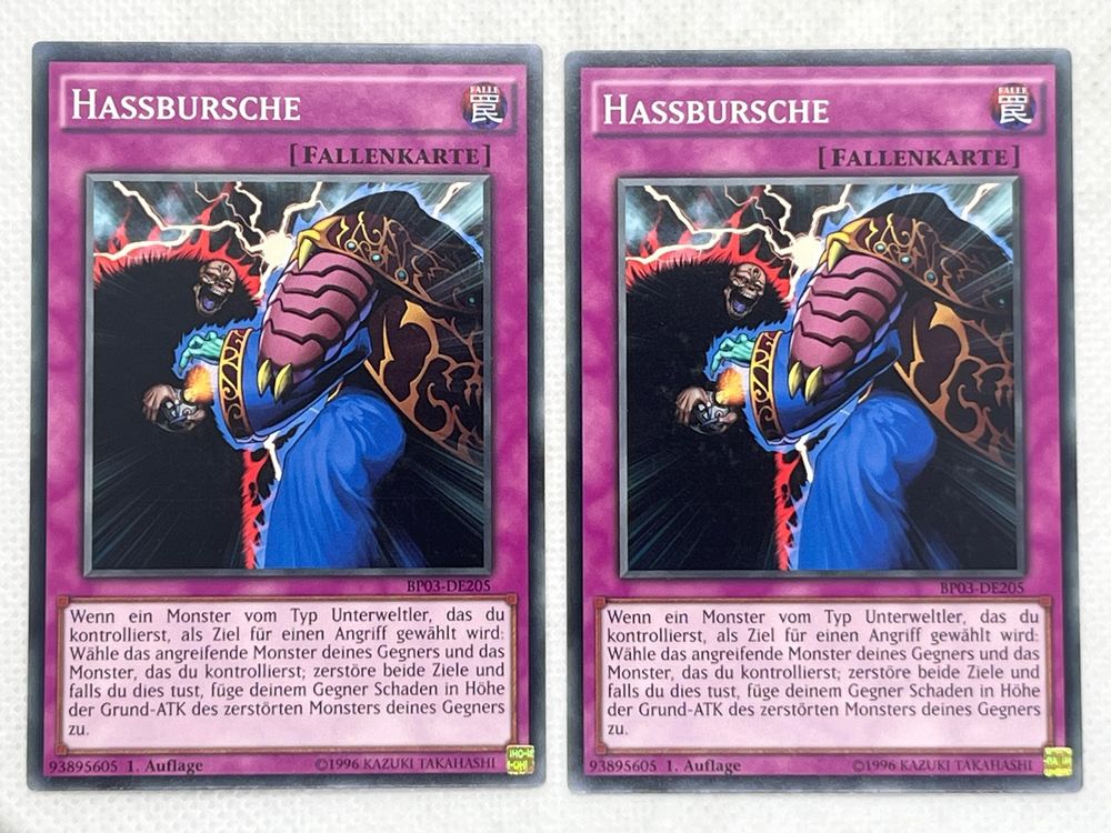 Yu-Gi-Oh! 2x Hassbursche BP03-DE205 - Selten - Top Zustand! (Gebraucht ...