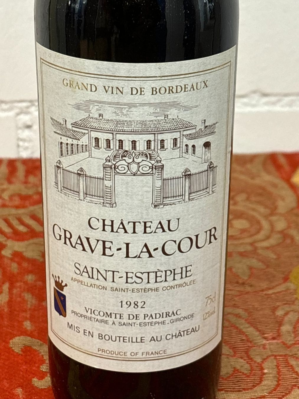 💚💚 1982 Château Grave-La-Cour Saint-Estèphe 💚CH-NACHLASS (Neu (gemäss ...
