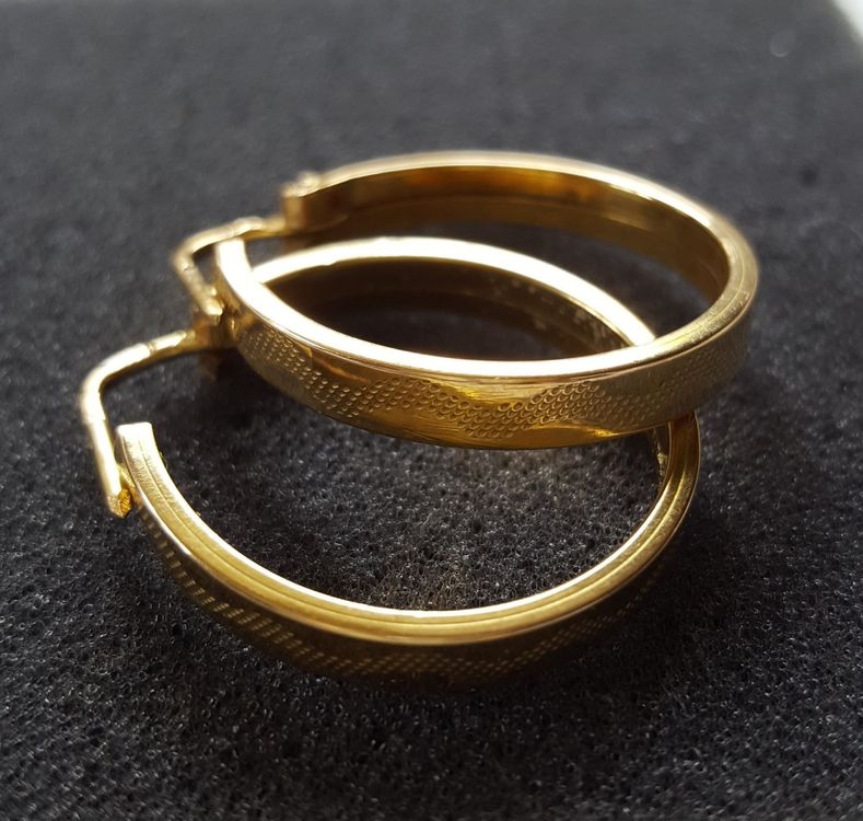 Gold 750 Ohrringe 18 Karat | Kaufen auf Ricardo