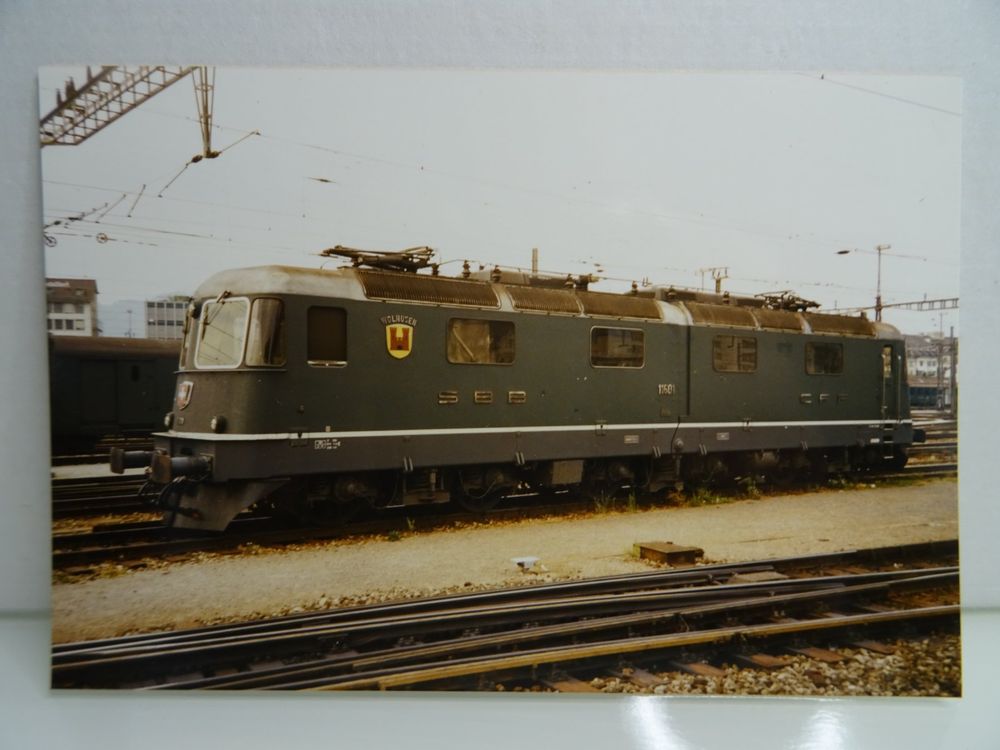 Foto SBB Re 6/6 11601 "Wolhusen" Zürich HB 1990 9cmx13 cm (Gebraucht ...