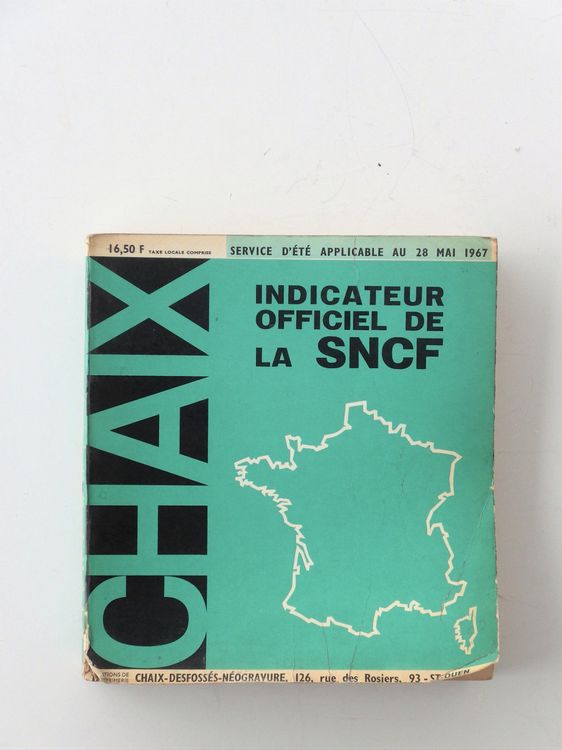 Kursbuch der SNCF Sommer 1967 | Kaufen auf Ricardo