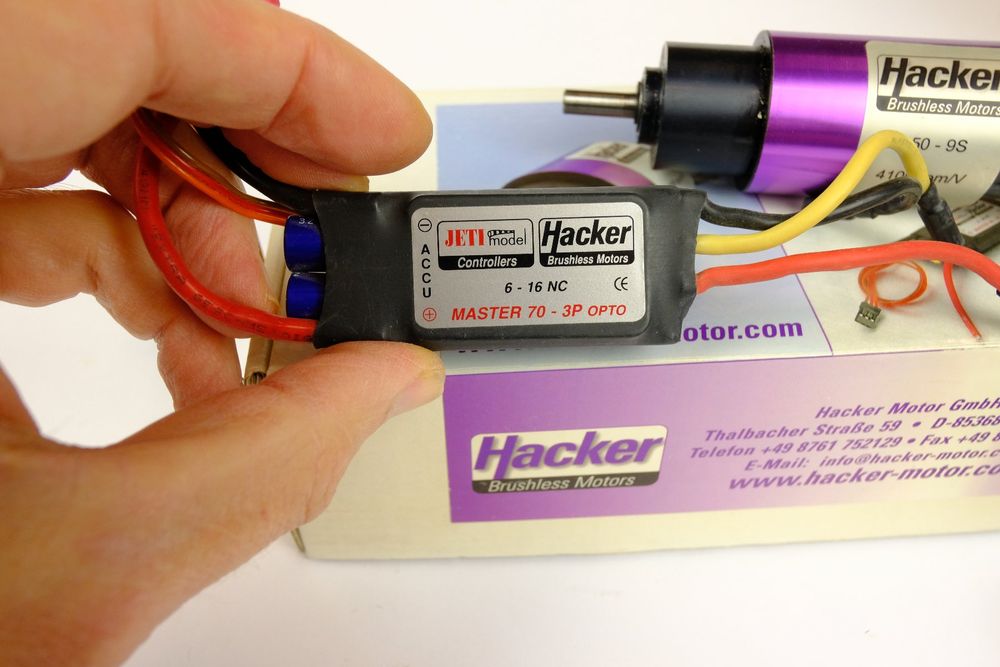 Hacker B50-9S Brushless Motor mit Getriebe 6.7:1 und Regler (Gebraucht ...