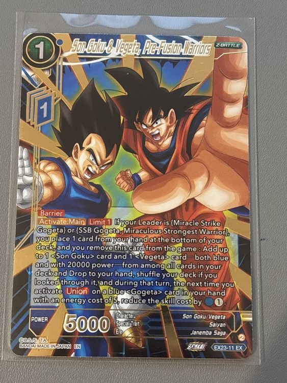Dragonball Super Card Game: Son Goku & Vegeta EX23-11! (Neu (gemäss ...