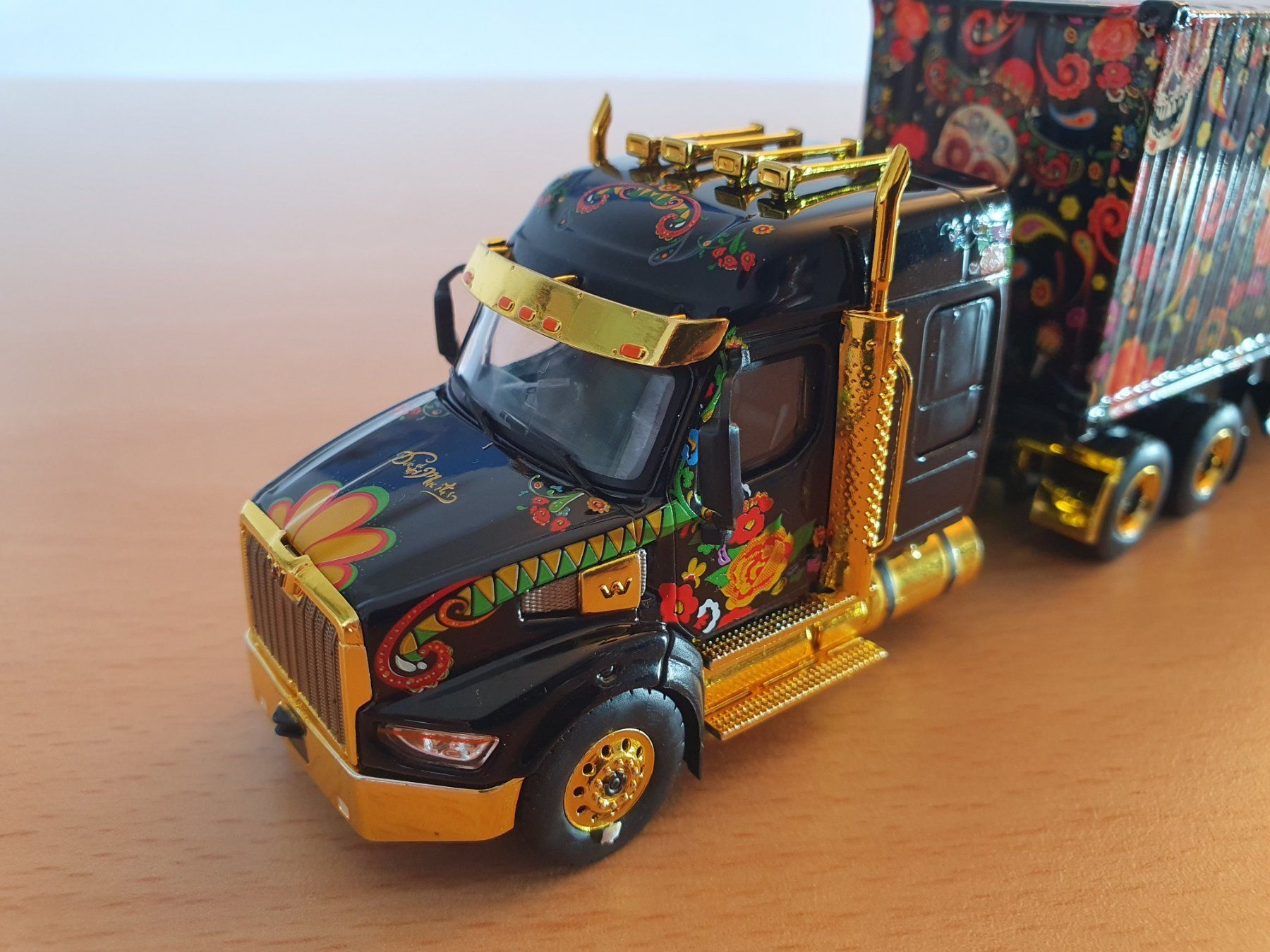 Truck Western Star, Mini GT 1:64, Dia De Los Muertos, Mexico (Neu ...