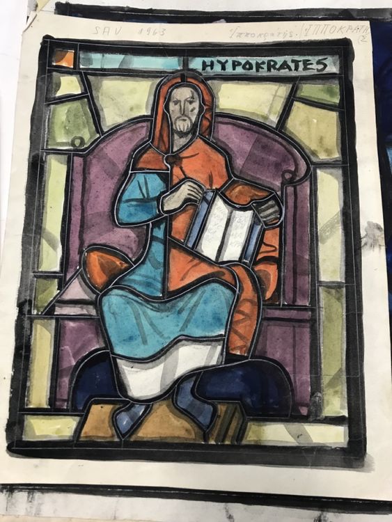 August Wanner (1886-1970) Entwürfe Glasbilder Aquarelle | Kaufen auf Ricardo