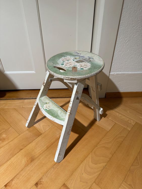 Trittleiter/Tritthocker Holz Shabby Chic | Kaufen auf Ricardo
