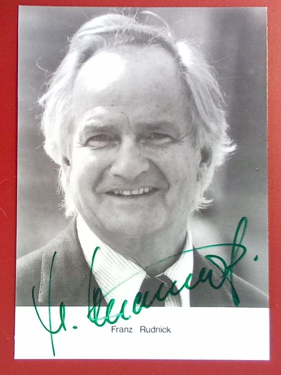 Franz Rudnick 1931-2005 Autogramm Fotopostkarte 10x15cm | Kaufen auf ...