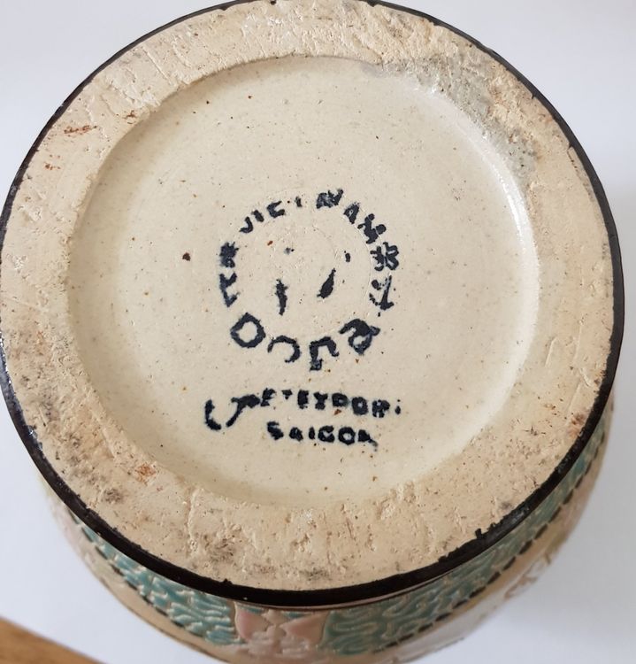 Rare Keramik Vase Mid Century Dona Saigon Vietnam (Gebraucht) in ...