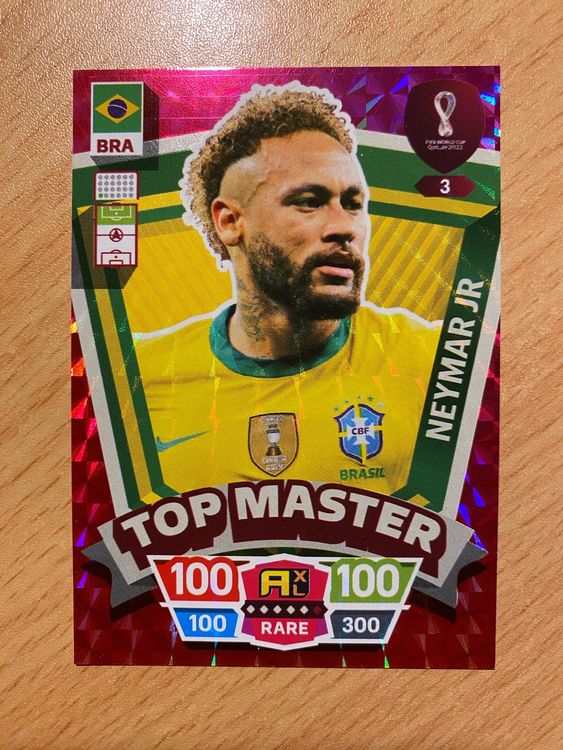 Panini World Cup 2022 Top Master Neymar JR BRA (Neu (gemäss ...