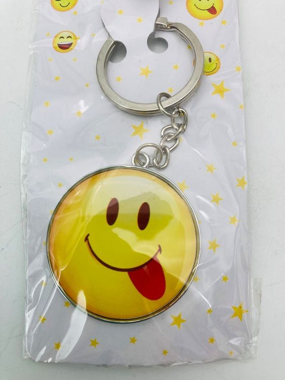 Schlüsselanhänger Emoji Smile Zunge raus (Neu und originalverpackt) in ...